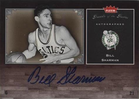 2005 06 Fleer Greats Of The Game Autographs Bill Sharman Gg Sh Au