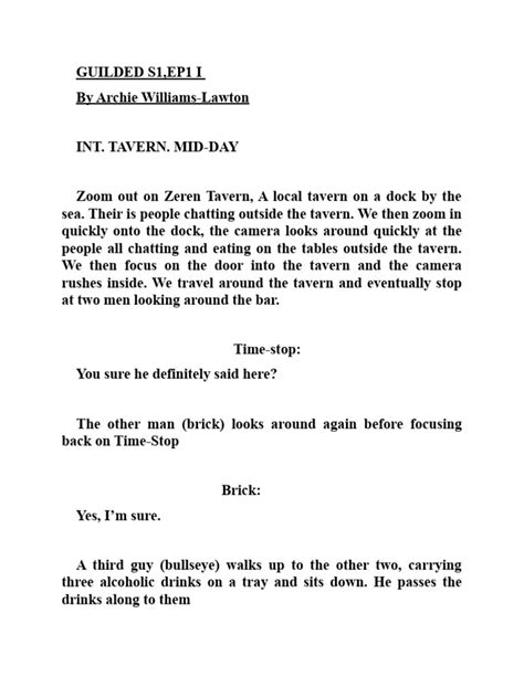 Guilded S1 Ep1 Pdf Home And Garden