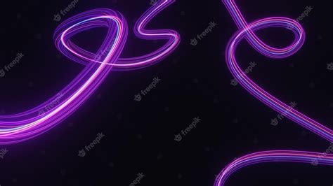 Premium Photo 3d Abstract Neon Glowing Light Background Speed Light