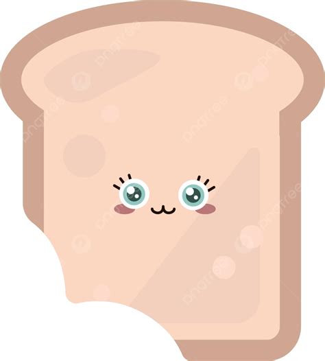 Cute Breadillustrationvector On White Background Isolated Graphic Rock