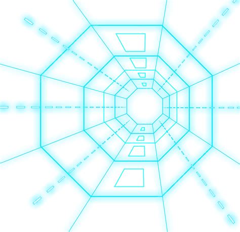 Perspective Technology Shading Fluorescence Glow Perspective Png