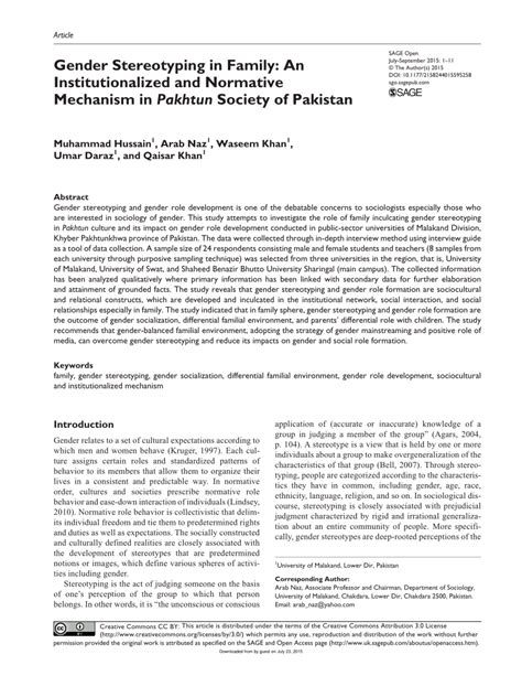 Pdf Gender Steryotyping