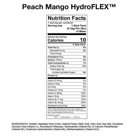 Hydroflex™ Vitamin Infused Hydration 12 Pk Peach Mango Devotion Nutrition