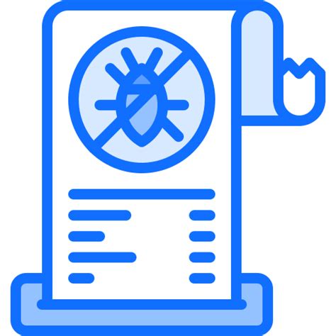 Pest Control Coloring Blue Icon