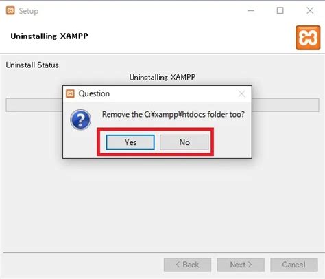 XAMPPをアンインストールする方法 WEB