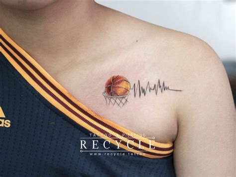 Basketball Tattoos Designs For Women