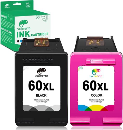 Coloretto Remanufactured 60xl Ink Cartridge Combo Pack