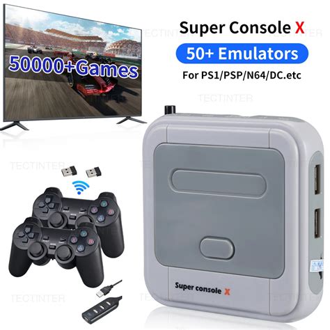 Super Console X Retro Video Game Console Box For Ps1 Psp N64 With 50000 Classic Games 