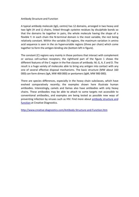 Ppt Antibody Structure And Function Powerpoint Presentation Free