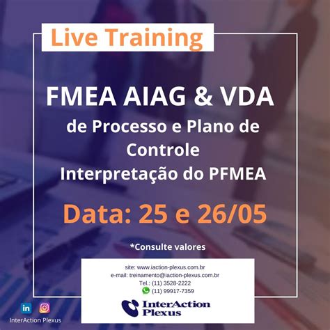 Live Training Fmea Aiag And Vda De Interaction Plexus