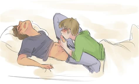 Rule 34 2boys 2d 2d Artwork Bed Blowjob Blush Blush Lines Blushing
