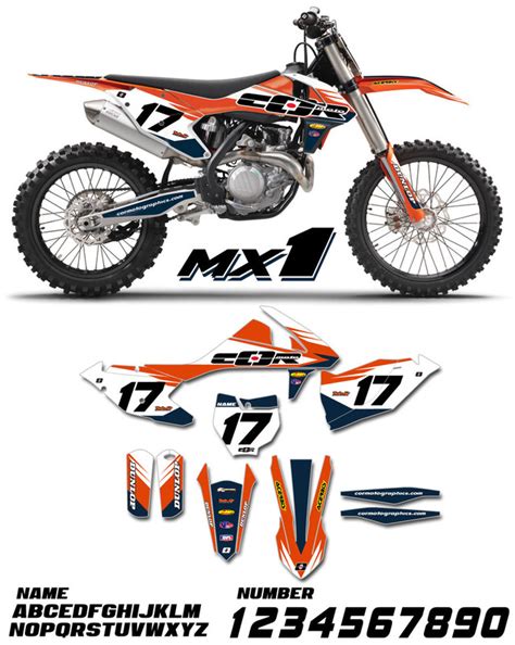 Ktm Mx1 Kit Cor Moto Graphics