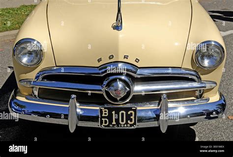 Detail Ford 1949 At A Classic Car Show Belvidere New Jersey Usa