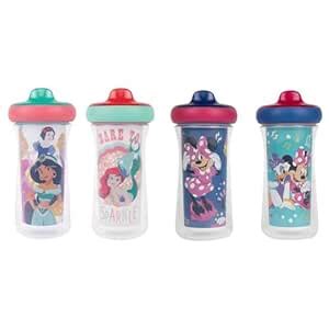Disney Princess And Minnie Mouse Insulated Sippy Cups With