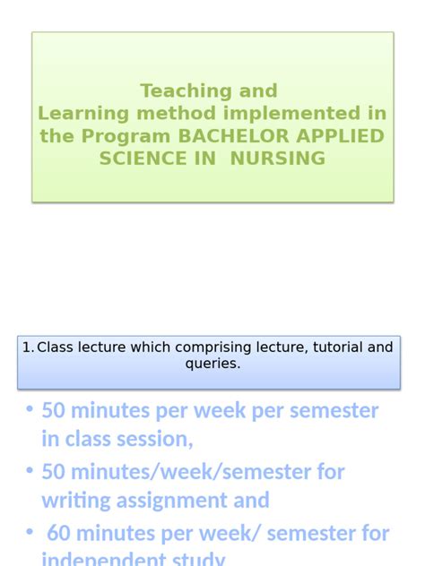 Nursing Program Teaching Methods Overview Pdf