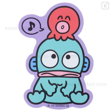 Japan Sanrio Vinyl Sticker Hangyodon Octopus Kawaii Limited