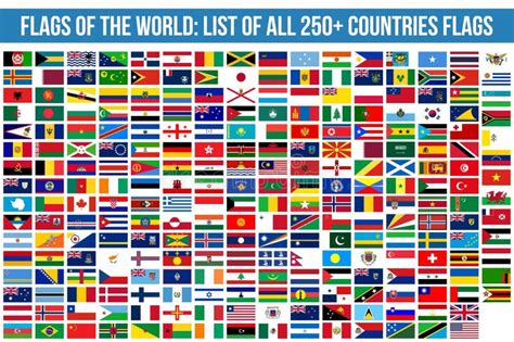 Arquivos De Vetor De Coleção Do World Flags De Todos Os Países