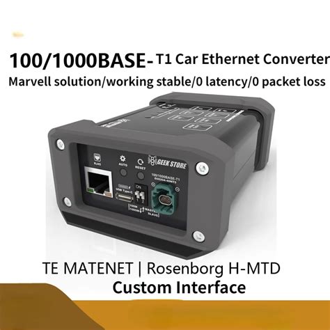 1000base T1 Gigabit Automotive Ethernet Converter To Rj45 Standard