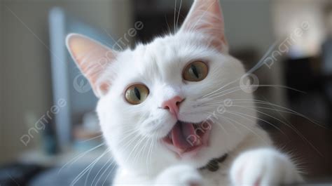 Cat S Tongue Sticking Out Of Its Mouth Background Silly Cat Picture Background Image And