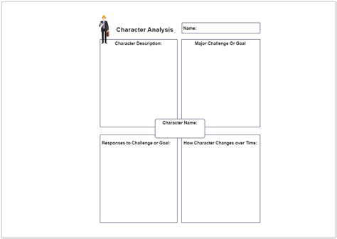 Exemplary Character Graphic Organizer Edrawmax Templates