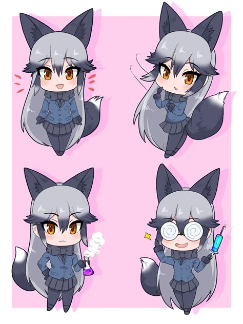Chibi Silver Foxes R Kemonofriends
