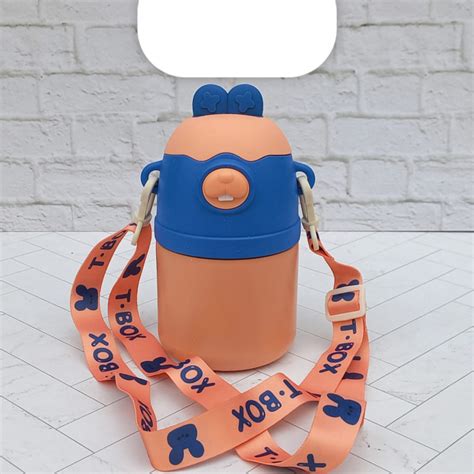 قیمت و خرید فلاسک کودک مدل دندون خرگوشی نی دار گنجایش 075 لیتر