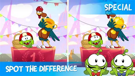 Spot The Difference Ep 13 Om Nom Stories Cycle Race Youtube