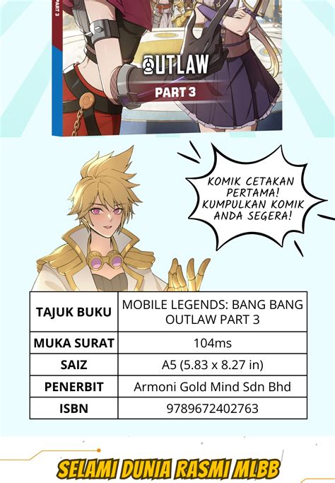Mlbb Official Comic Book Outlaw Part 3 Buku Komik Rasmi Mobile Legends Bang Bang Shopee Malaysia