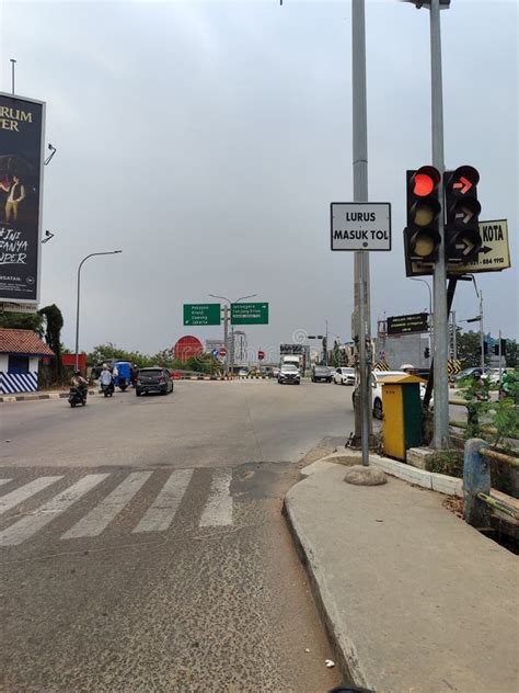 Highway Intersection In The City Of Bekasi Indonesia Editorial