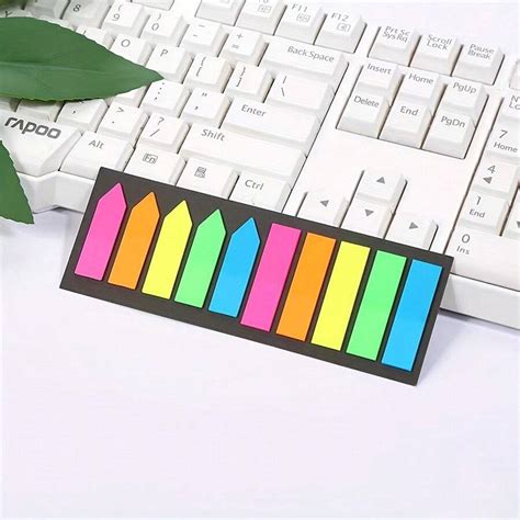 200 Pages Sticky Notes Small Adhesive Notes Film Text Strips Paste