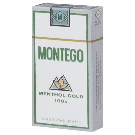 Montego Cigarettes 100s Menthol Gold Best Smoke Shop