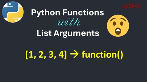 Py65 Python Functions With Lists Passing Lists As Arguments بايثون