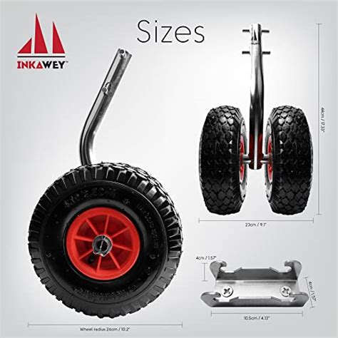 Inkawey Launch Wheels For Boats Inflatable Boat Launch Wheels Fits