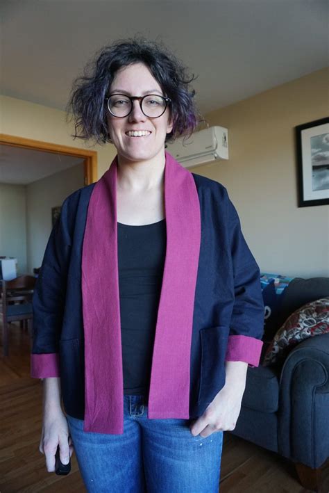 Essex Alison Glass Wiksten Unfolding Jacket Megan Makes Kimono Sleeve Wacky Hair Blog Photo