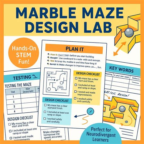 Marble Maze Design Lab Hands On Stem Challenge For Creative Problem