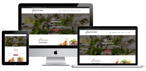 Astro Dish Restaurant Website Mrkwp