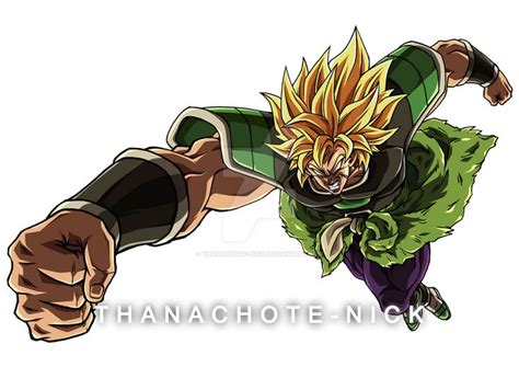 Broly Super Saiyan Dbs Color 1 By Thanachote Nick On Deviantart Broly Super Saiyan Super