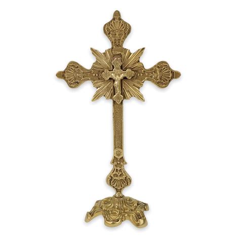 Brass Standing Crucifix Standing Crosses Blessedmart