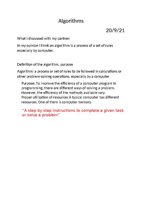 Algorithms It Python Code Algorithms 209 What I Discussed With My Partner In My Opinion I