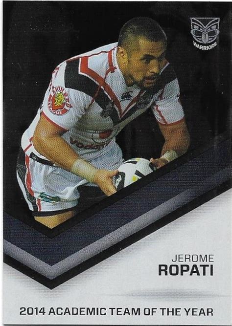 2015 Nrl Traders Season To Remember Str44 Jerome Ropati Warriors Apt Collectables