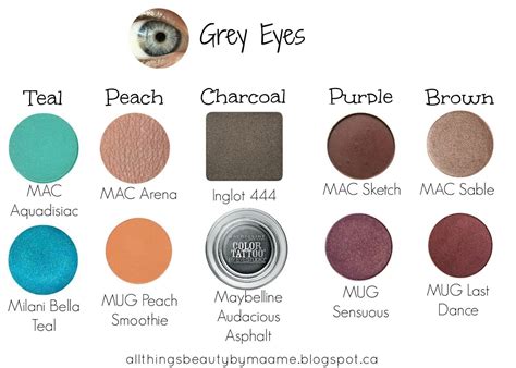 Eyeshadow Colors For Gray Eyes