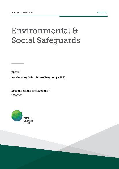 Environmental And Social Safeguards Ess Report For Fp231
