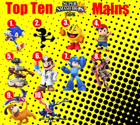 Top Ten Smash 3ds Mains A Photo On Flickriver
