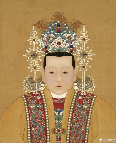 Portrait Of Empress Xiaosu Of Ming Dynasty China Empress Xiaosu 孝肃皇后
