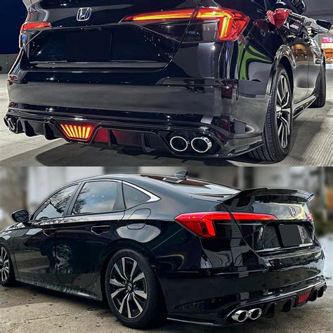 Aerodynamic Civic Spoiler Hrs 2022 25 Honda Civic 11th Gen Sedan Rear