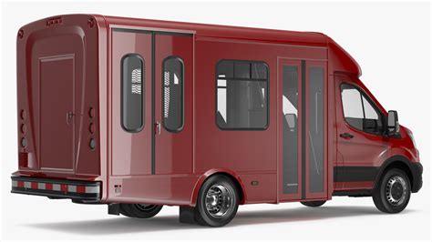Passenger Shuttle Bus Rigged For Cinema 4d 3d 3d Molier International