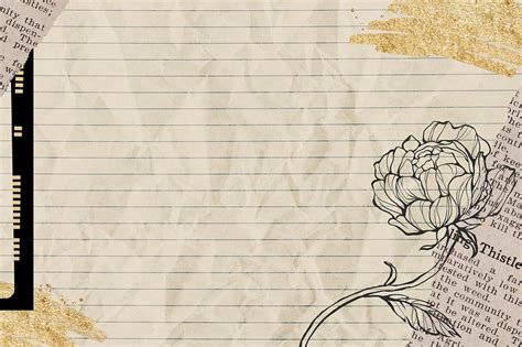 Vintage Newspaper Ephemera Beige Background Premium Photo