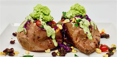 Stuffed Sweet Potatoes Mexican Style Chef Veera