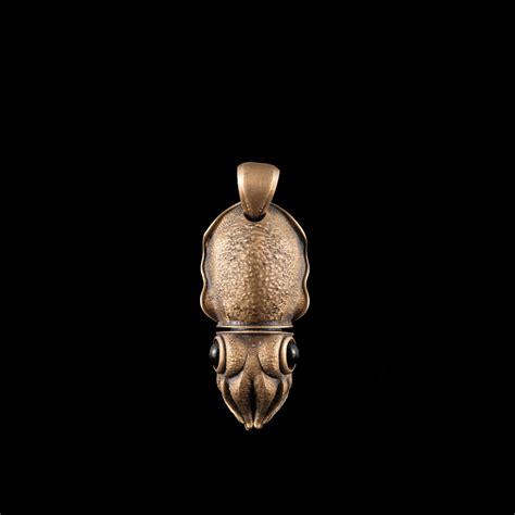 Brass Cuttlefish Box Opener Pendant Coppertistwu