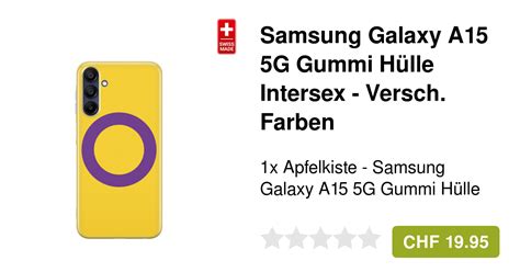 Apfelkiste Samsung Galaxy A15 5g Gummi Hülle Intersex Versch Farben